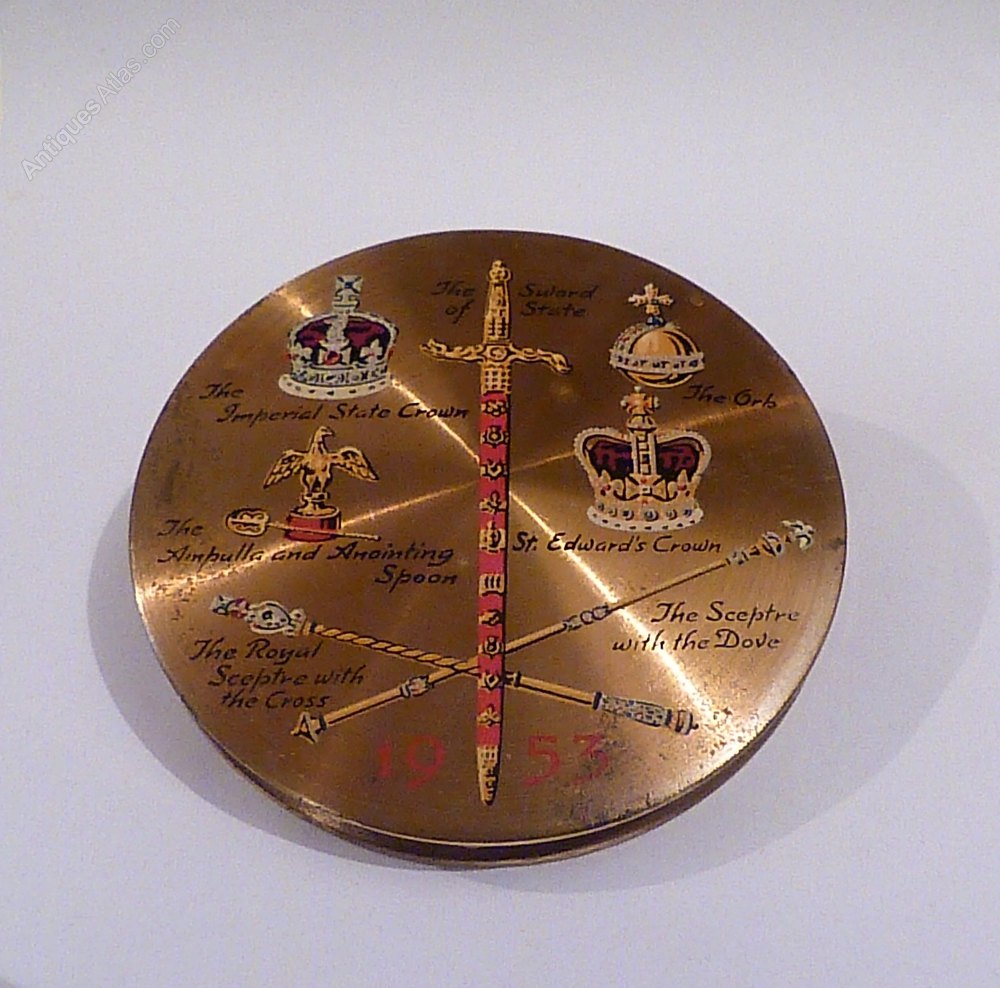 Antiques Atlas - Extremely Rare 1953 Royal Coronation Compact as395a796