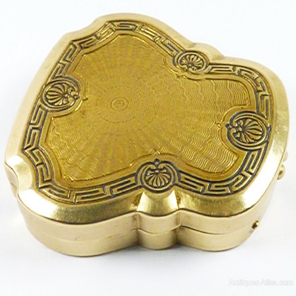 Antiques Atlas - Iconic Art Deco Antique Compact Mirror as395a2869