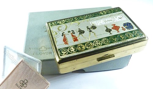 Antiques Atlas - Musical Powder Box The Anniversary Song 1950s