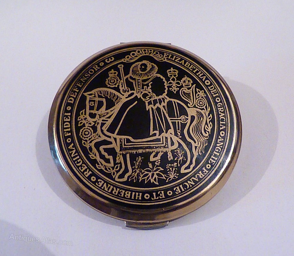 Antiques Atlas - Rare Queen Elizabeth I Stratton Compact Mirror