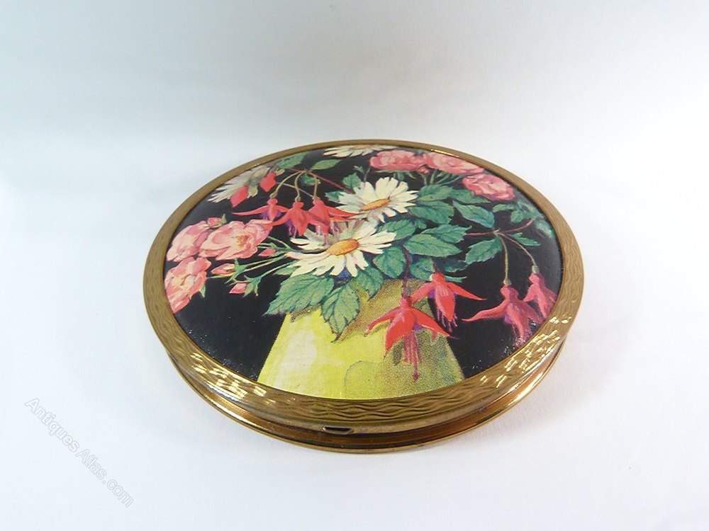 Antiques Atlas - Rare Stratton Compact / 12th Wedding Gift For Her