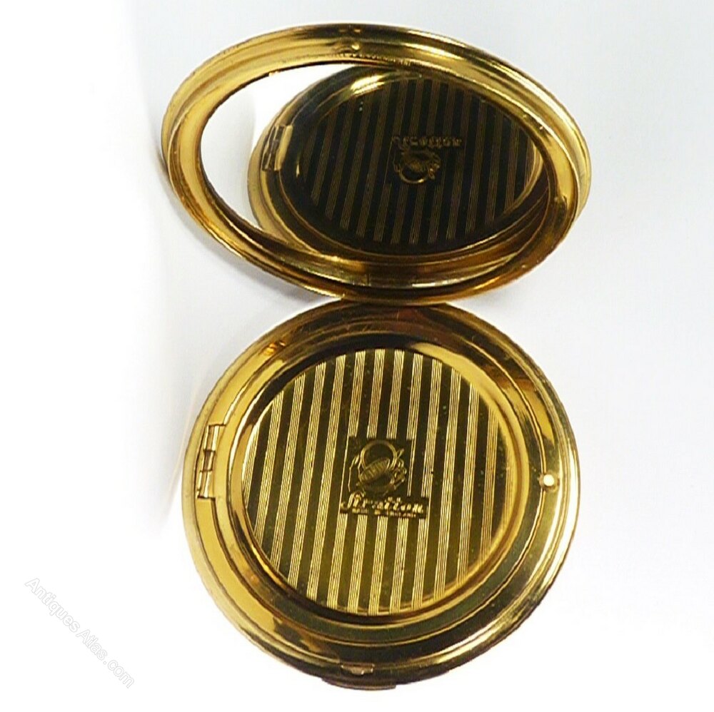 Antiques Atlas - Rare Vintage Stratton Ship Powder Compact as395a2820