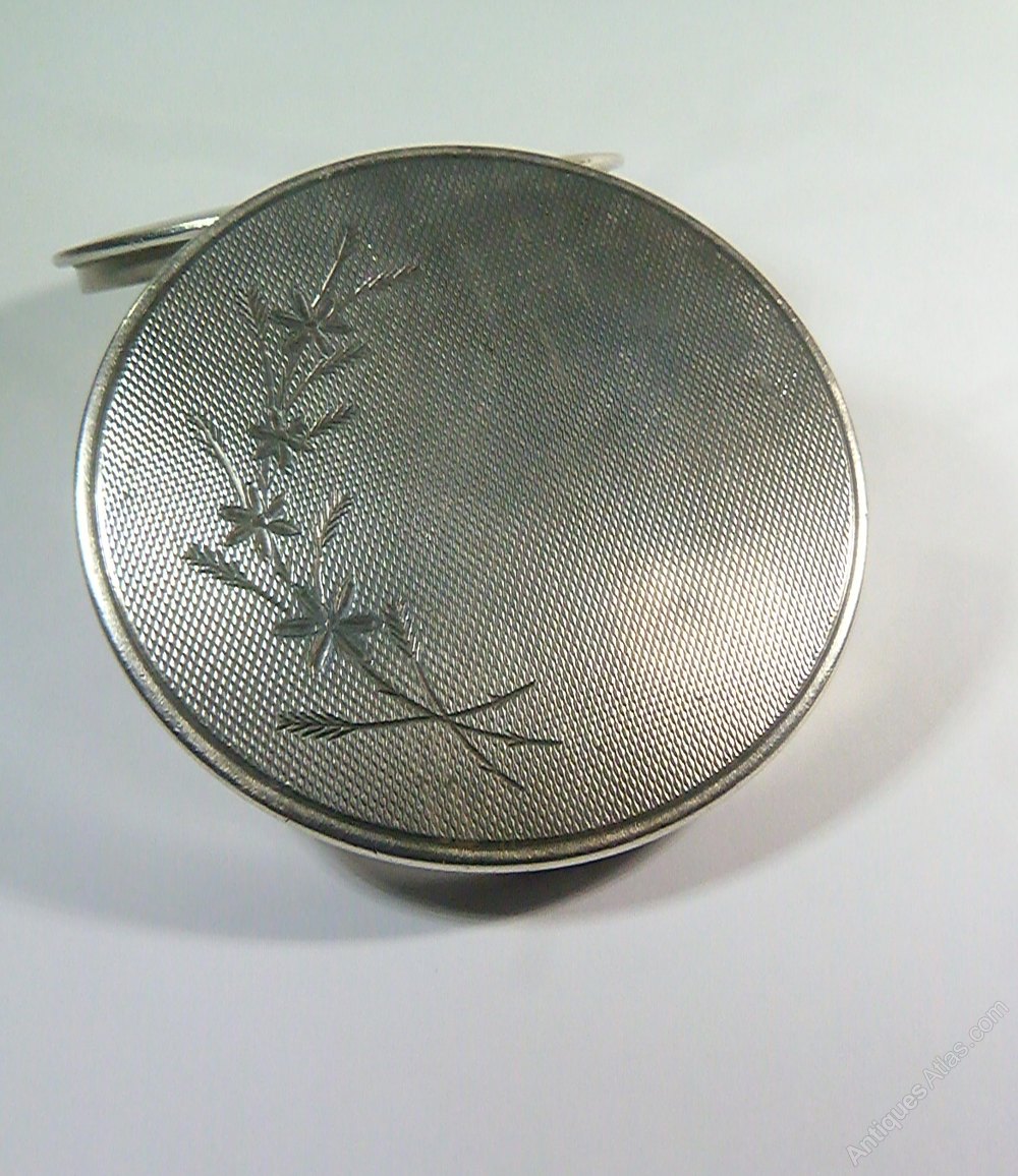 Antiques Atlas - Solid Silver Compact Mirror 1961