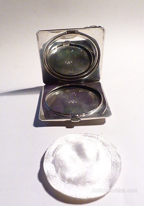 Antiques Atlas - Solid Silver Compact Monogram M Gifts For Her as395a1492