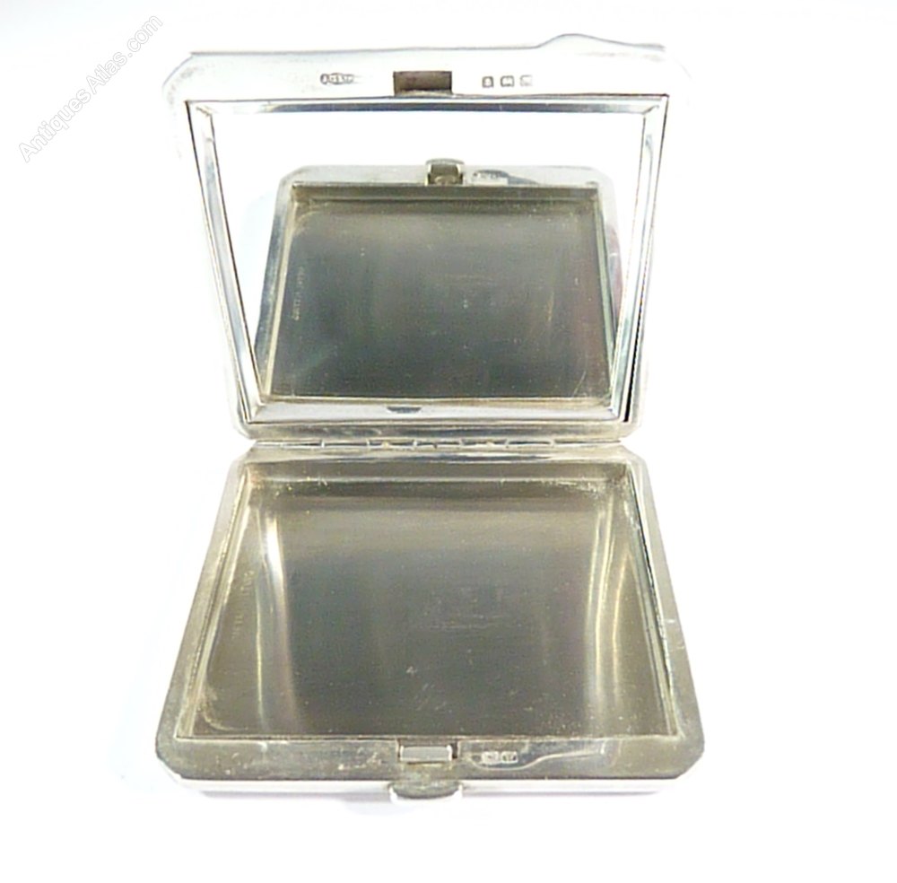 Antiques Atlas - Sterling Silver Compact Mirror 1921 as395a1947