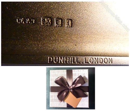 Antiques Atlas - Sterling Silver DUNHILL Cigarette / Card Case 1924 ...