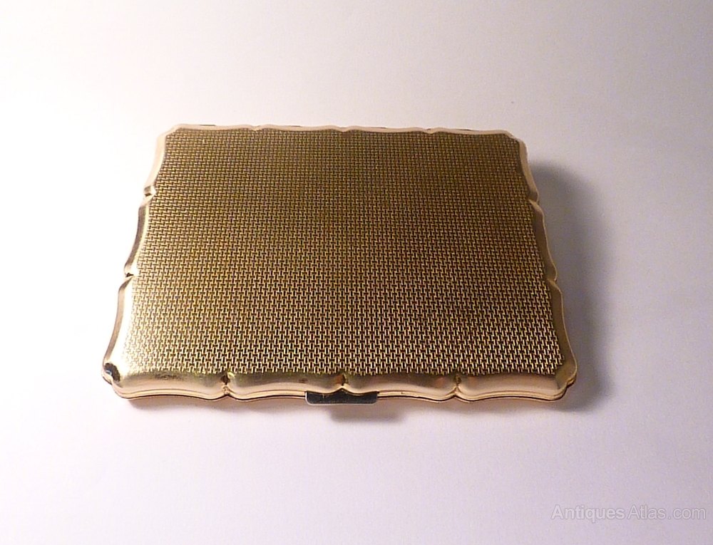 Antiques Atlas - Stratton Cigarette Case And Matching Compact