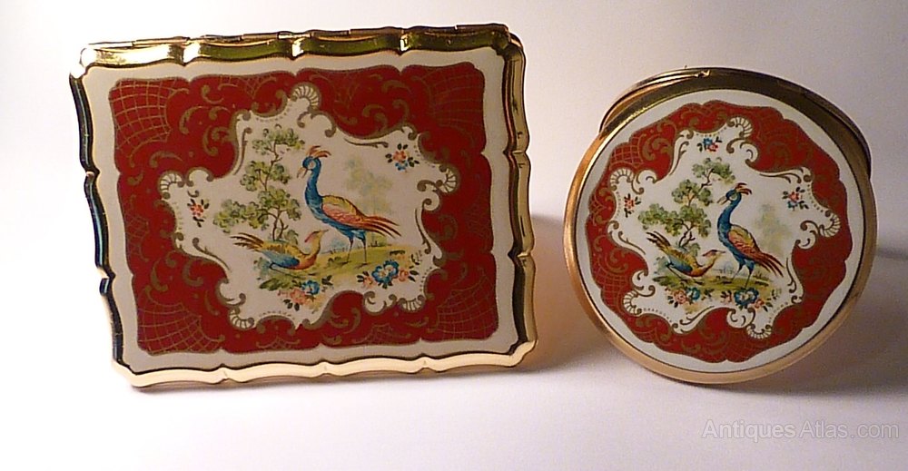 Antiques Atlas - Stratton Cigarette Case And Matching Compact