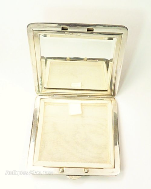 Antiques Atlas - Superb Antique Silver Compact Mirror
