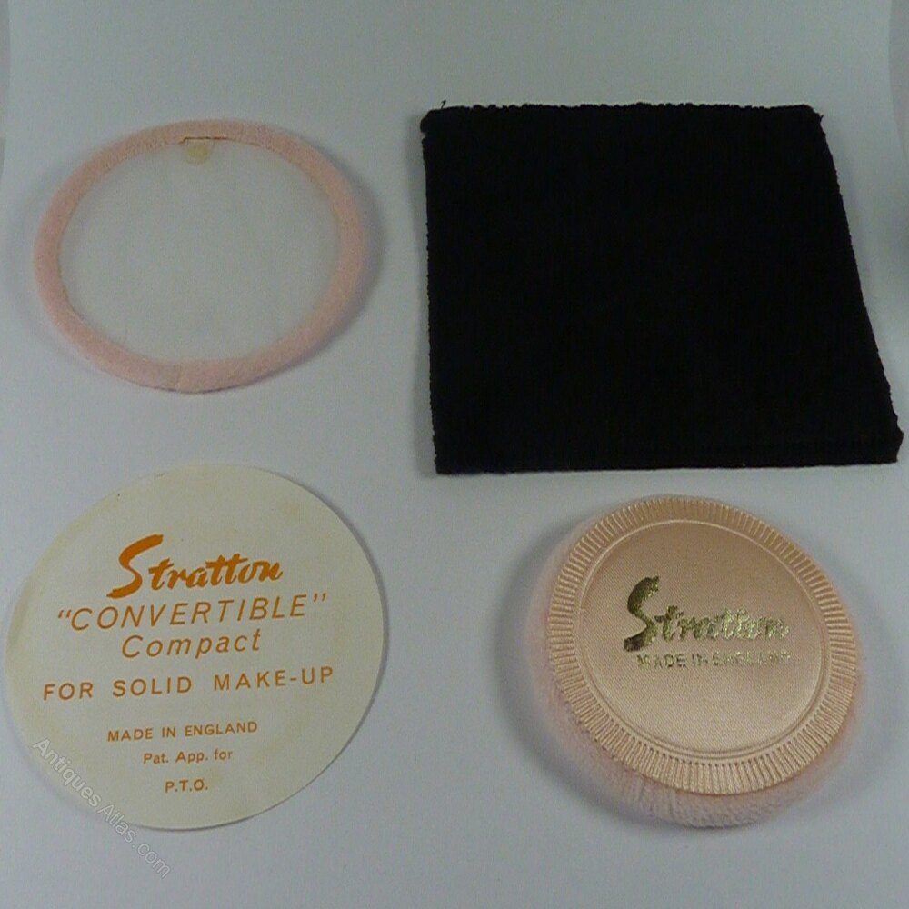 Antiques Atlas - Unused Floral Stratton Makeup Mirror 1970s as395a2837