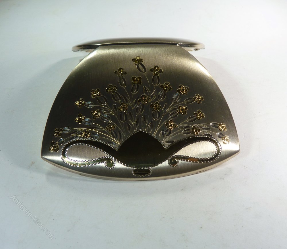 Antiques Atlas - Unused Sterling Elgin American Powder Compact 1940 ...