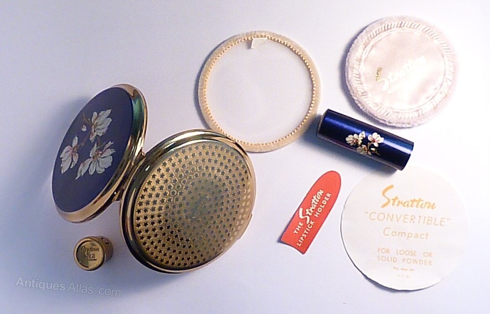 Antiques Atlas - Unused Stratton Compact And Lipstick Holder 1960s ...