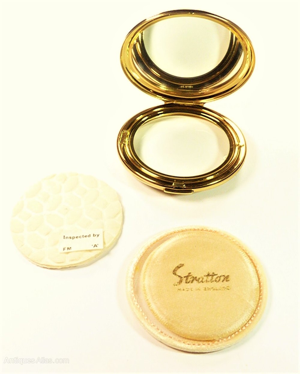 Antiques Atlas - Vintage Red Stratton Mirror Compact