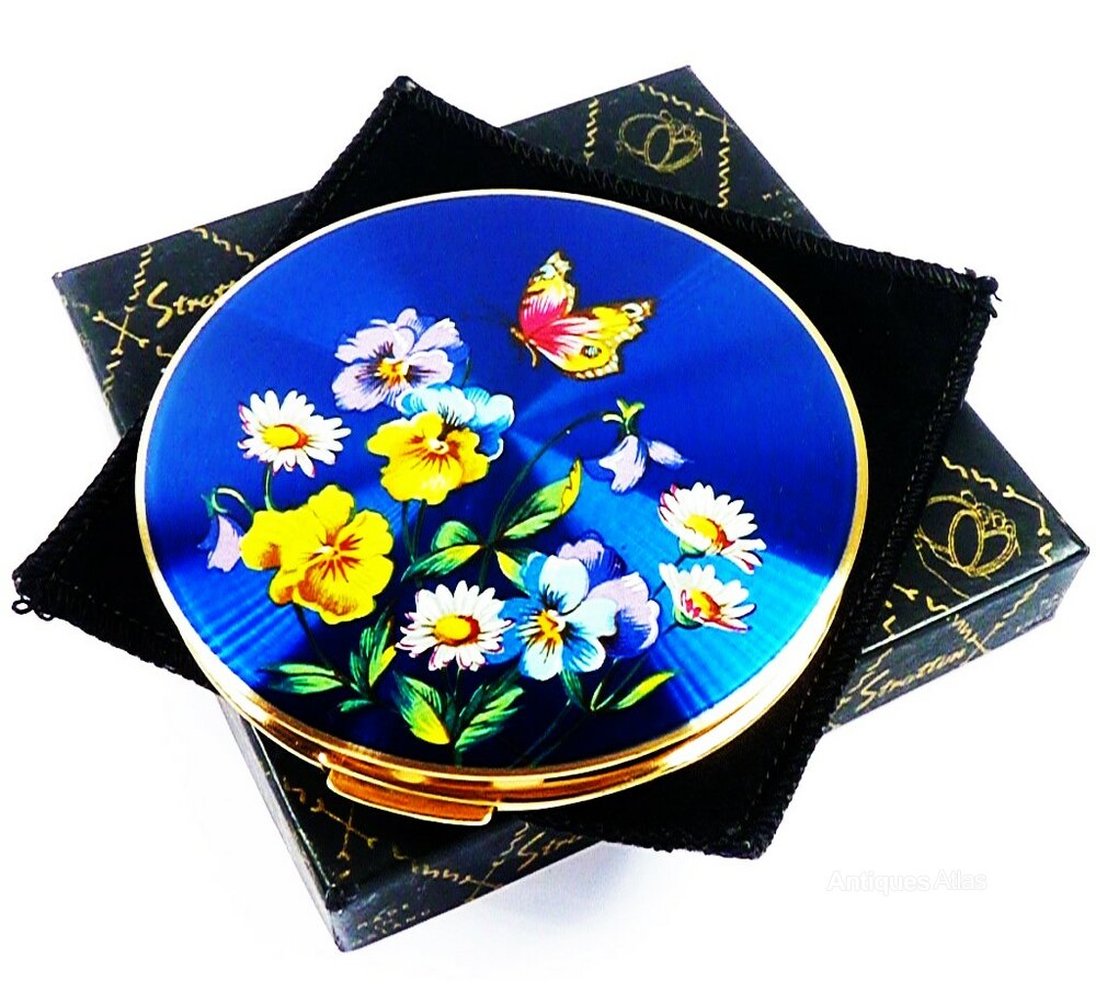 Antiques Atlas - Vintage Stratton Butterfly Compact as395a2742