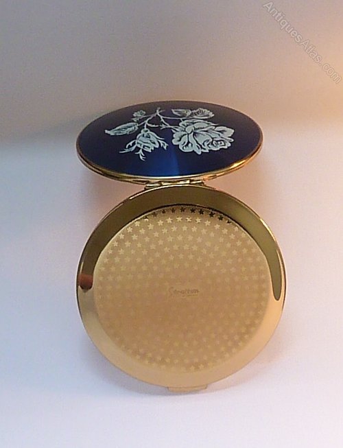 Antiques Atlas - Vintage Stratton Compact SOMETHING BLUE GIFTS