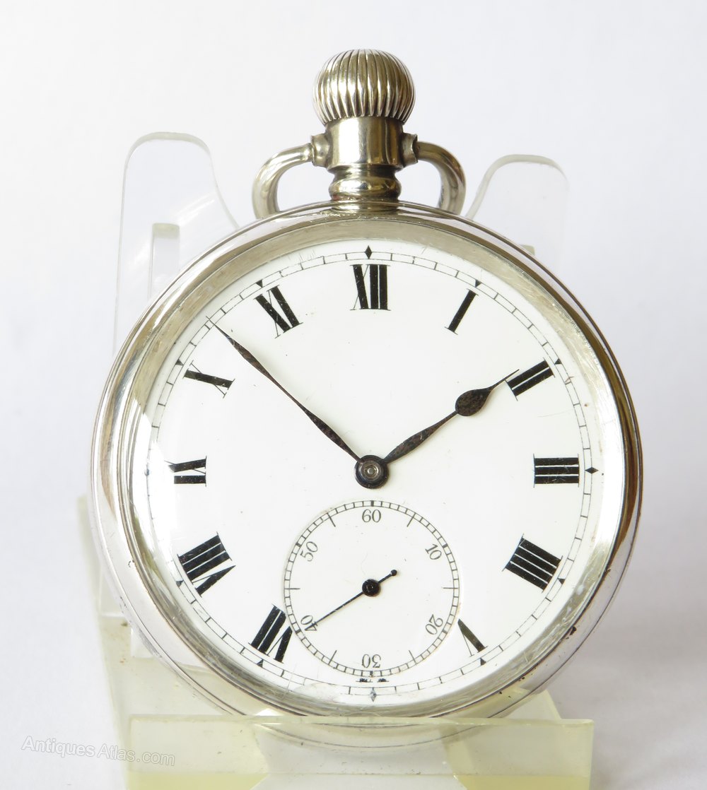 Antiques Atlas - 1915 Silver Invar Pocket Watch, 2oz Case