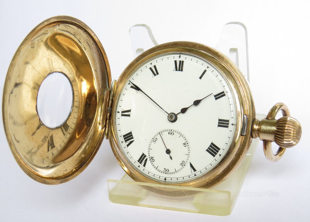 Antiques Atlas - 1920s Cyma Half Hunter Pocket Watch