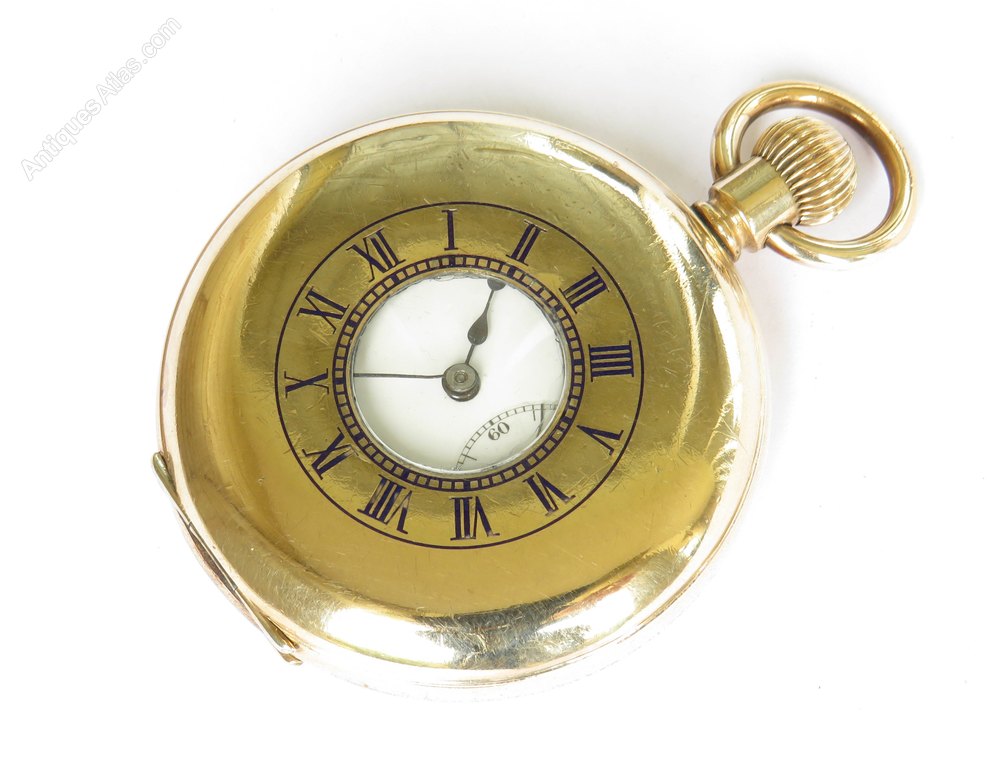 Antiques Atlas - 1920s Cyma Half Hunter Pocket Watch