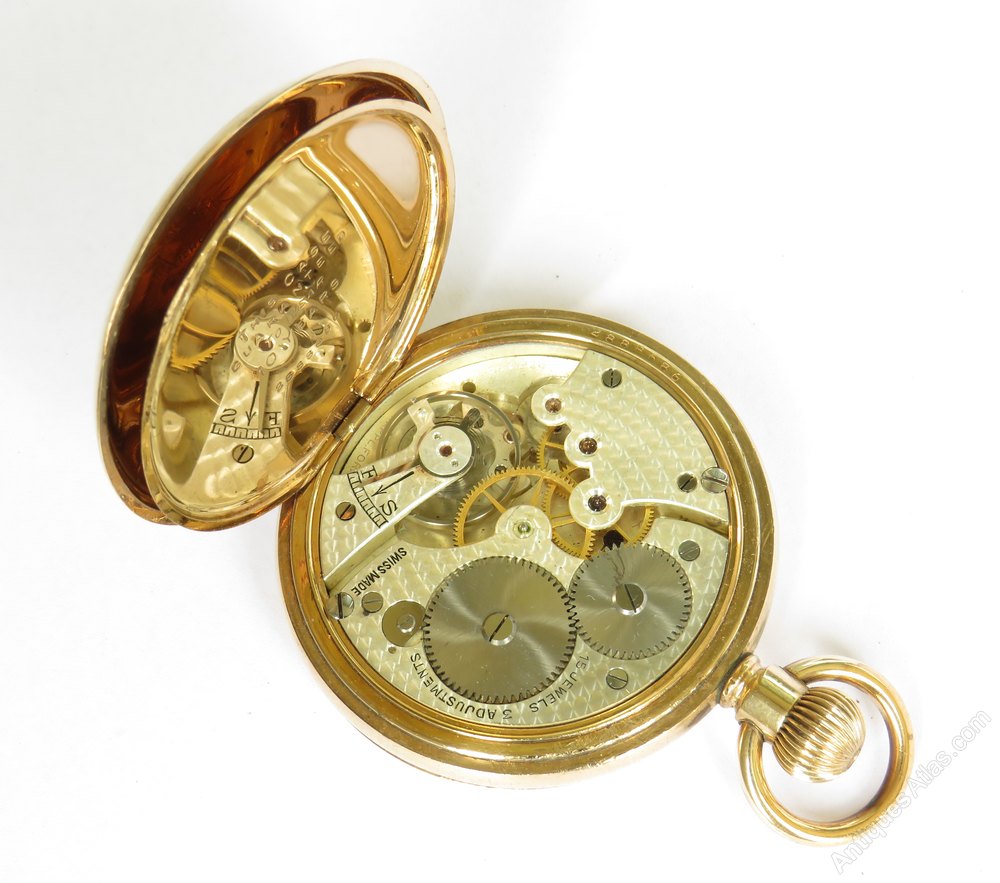 Antiques Atlas - 1920s Cyma Half Hunter Pocket Watch