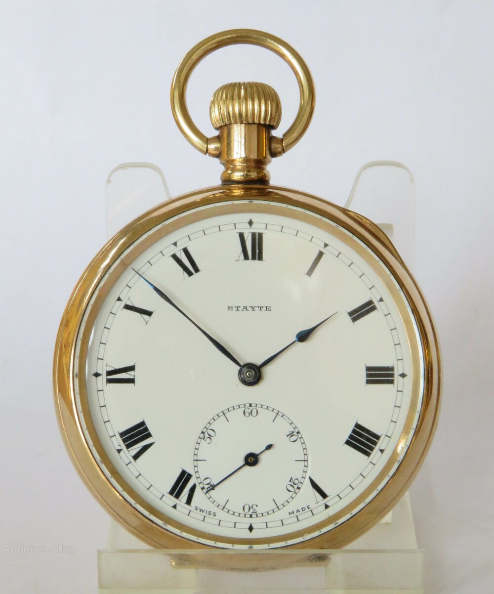 Antiques Atlas - 1920s Stayte Pocket Watch By Tavannes as170a13461