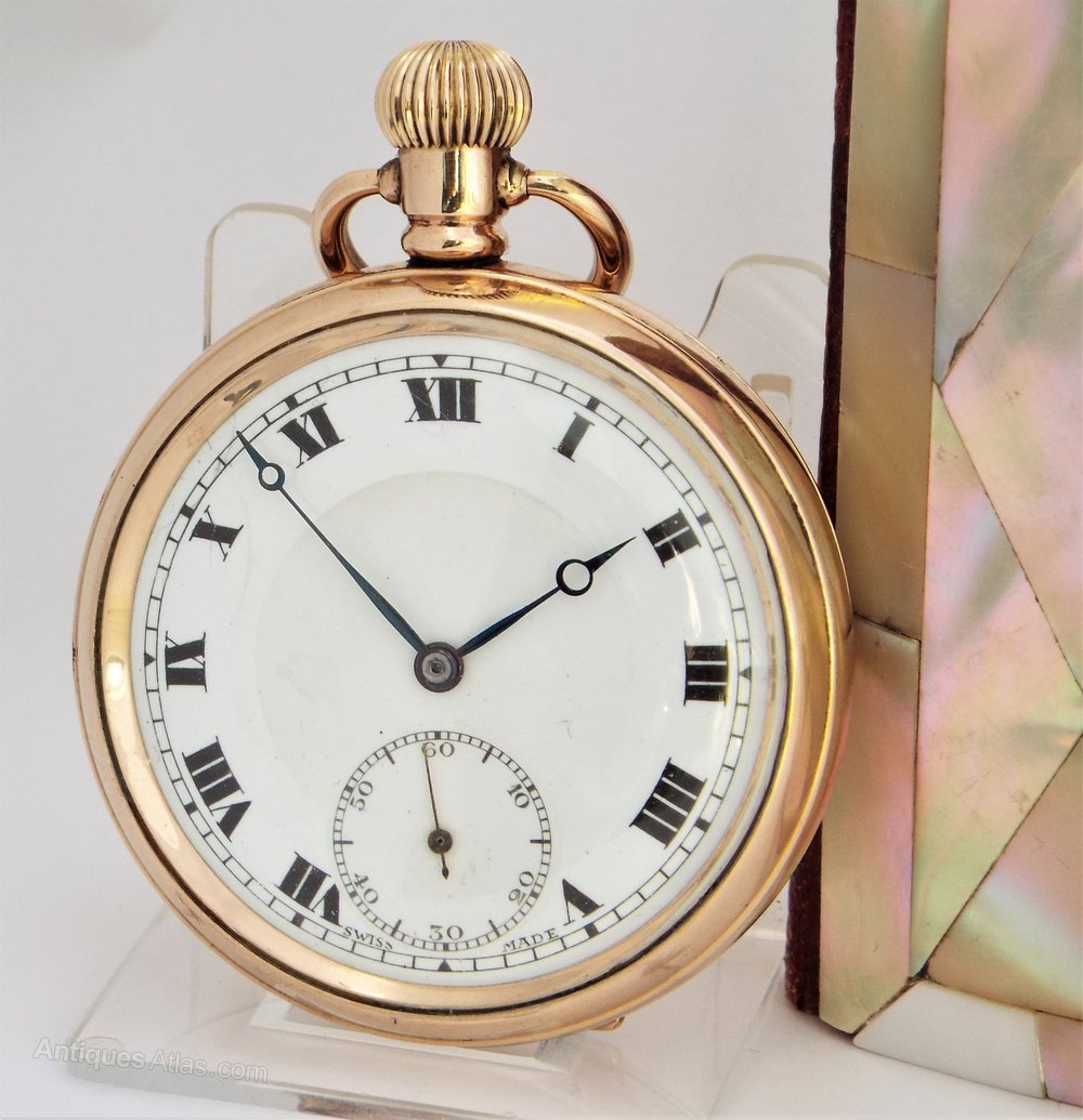 Antiques Atlas - 1920s Swiss Pocket Watch.