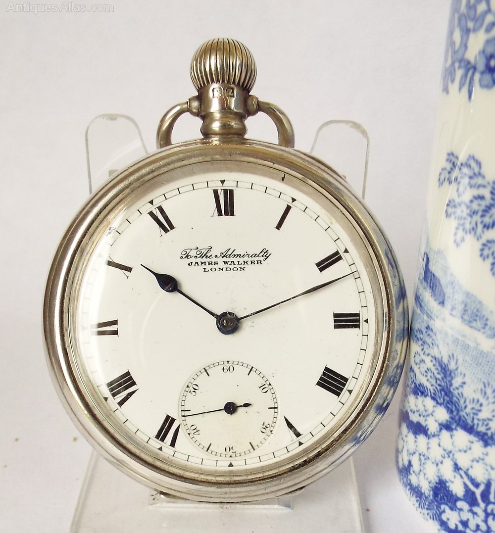 Antiques Atlas - 1920s Silver Pocket Watch By James Walker London ...