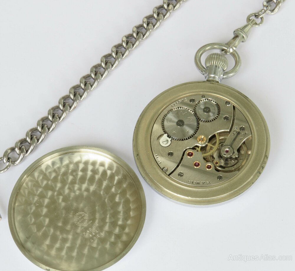 Antiques Atlas - 1930s Cyma Pocket Watch And Chain as170a13674