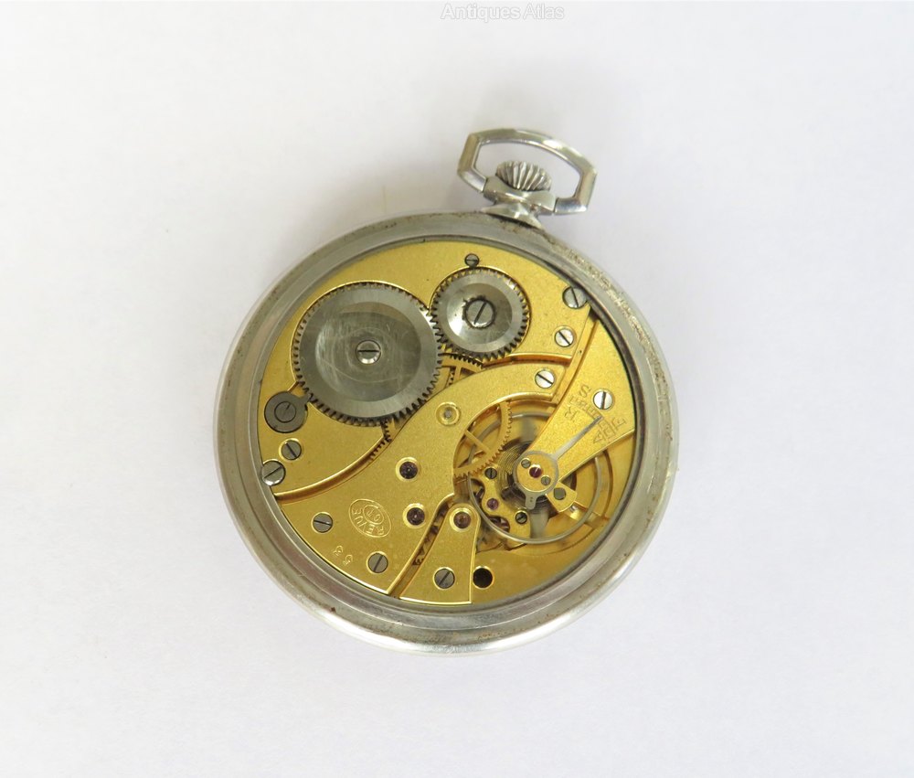 Antiques Atlas - 1930s G Thommen Revue Pocket Watch as170a6107