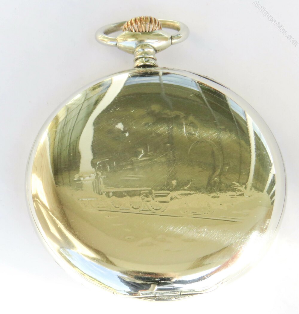 Antiques Atlas - 1930s Lanco Locomotive Pocket Watch, Langendorf ...