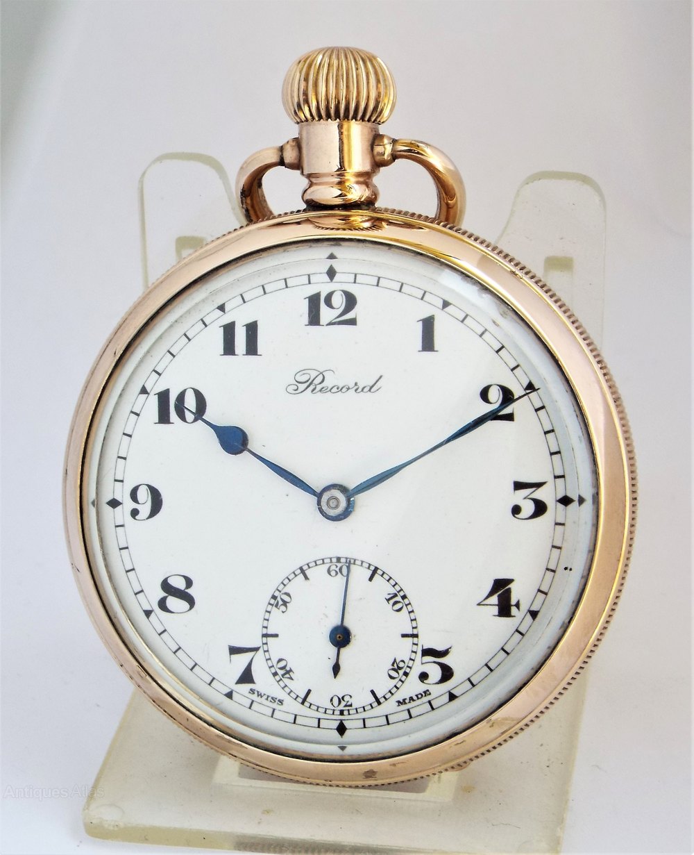 Antiques Atlas - 1930s Record Pocket Watch.