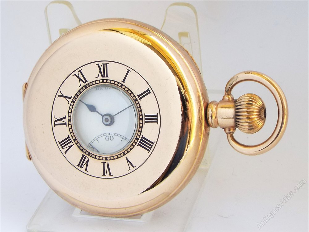 Antiques Atlas - 1930s Revue Half Hunter Pocket Watch.