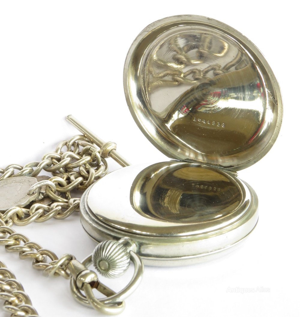 Antiques Atlas - 1930s Swiss Pocket Watch And Chain