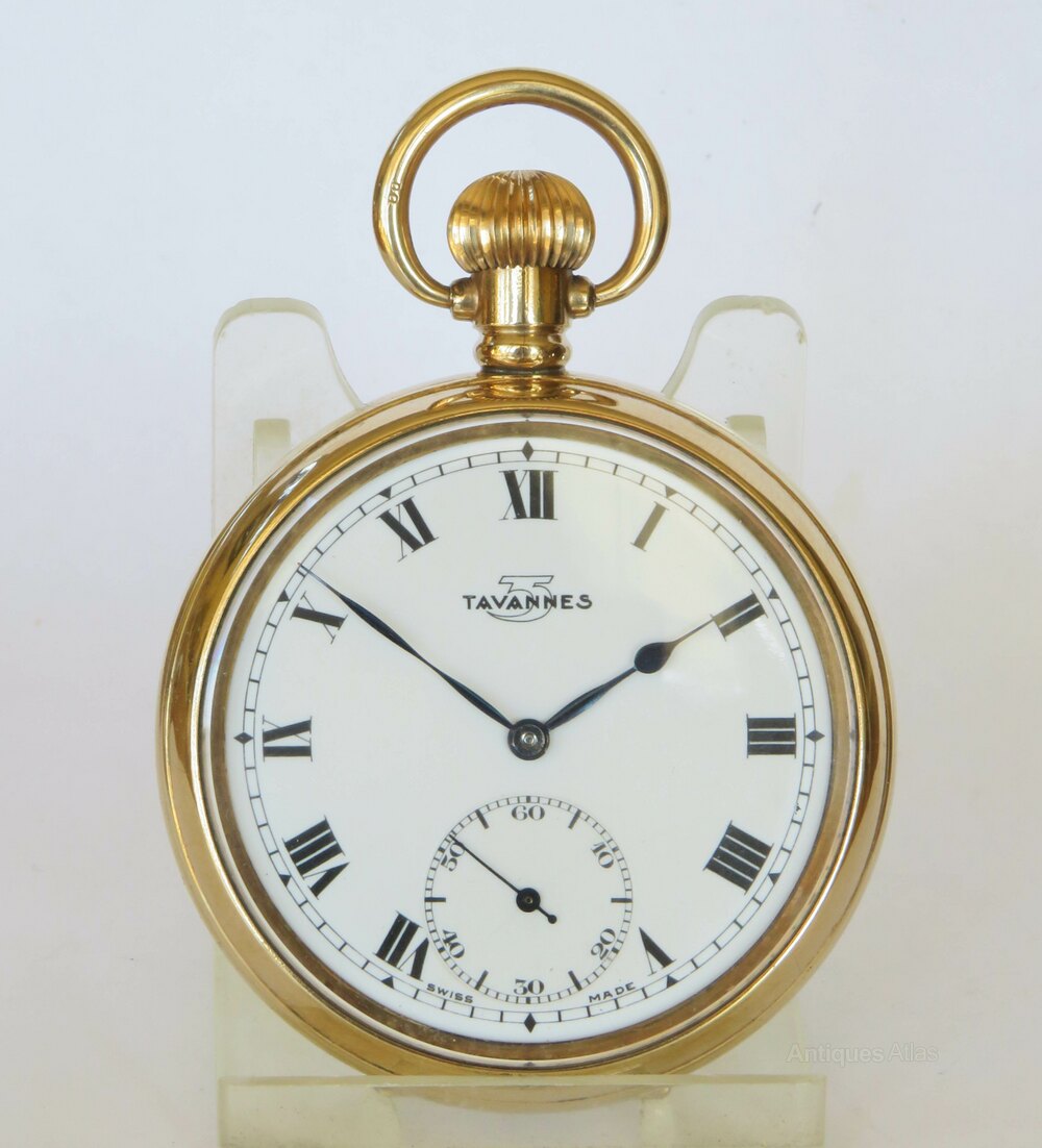 Antiques Atlas - 1930s Tavannes 3 Rambler Pocket Watch as170a13629