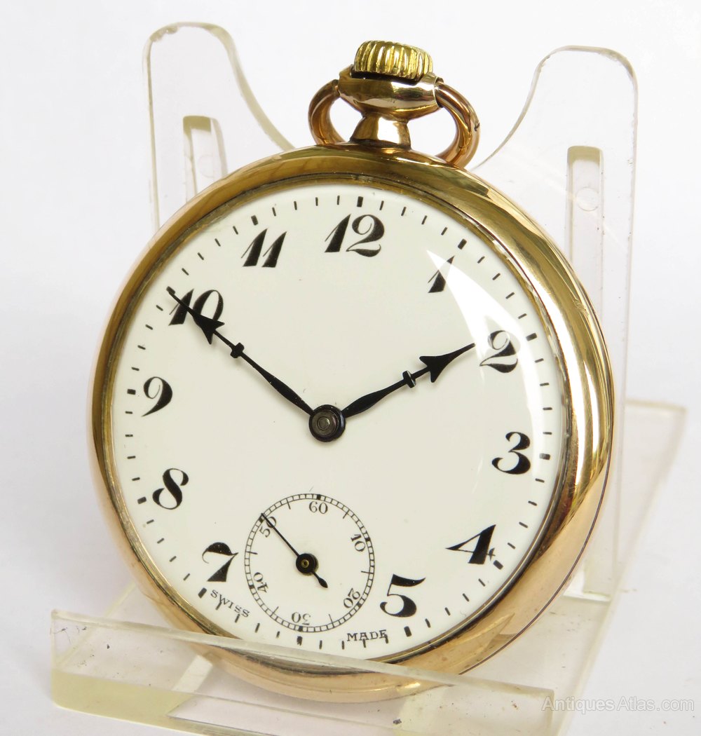 Antiques Atlas - 1930s Unitas Stem Winding Pocket Watch