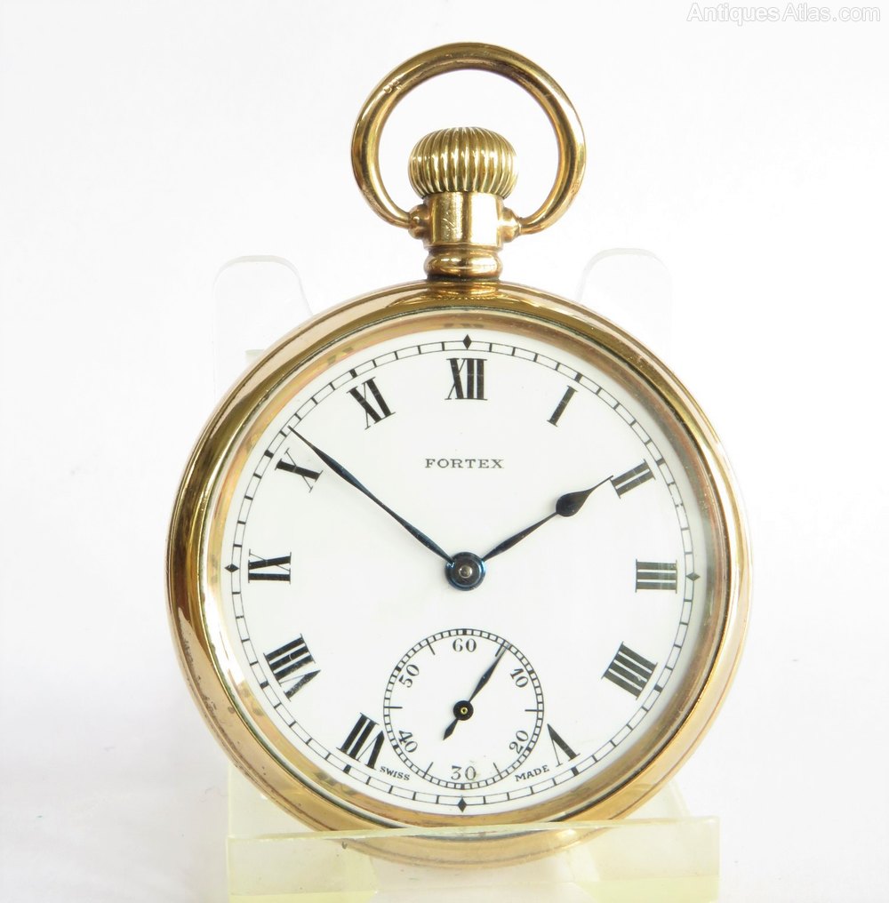 Antiques Atlas - 1940s Fortex Pocket Watch By Helvetia as170a11501