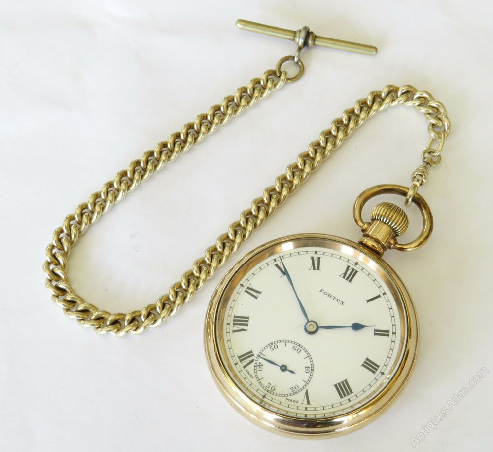 Antiques Atlas - 1940s Fortex Pocket Watch By Helvetia as170a13617