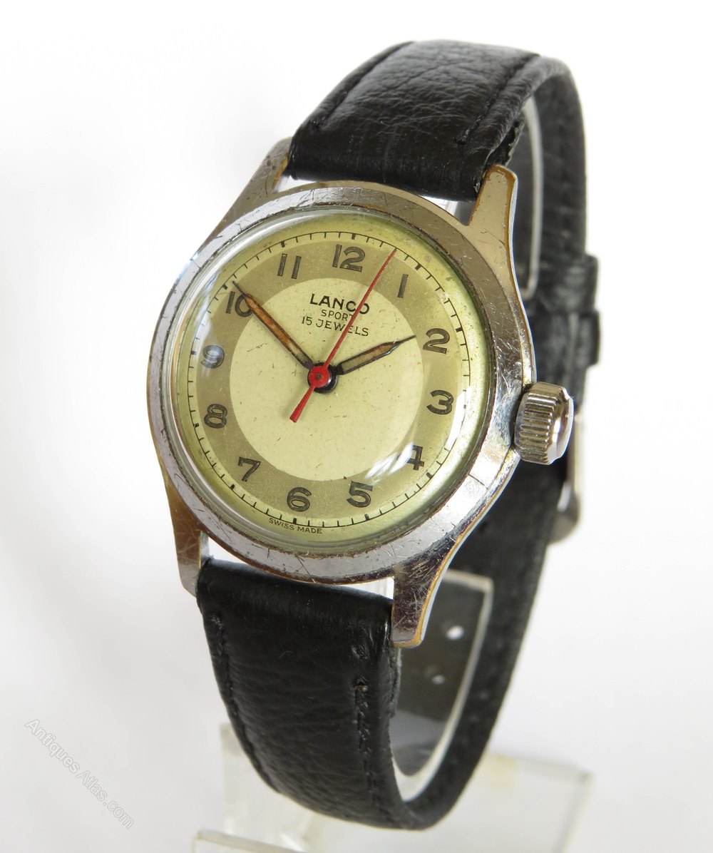 Antiques Atlas - 1940s Lanco Sport Wrist Watch as170a7964