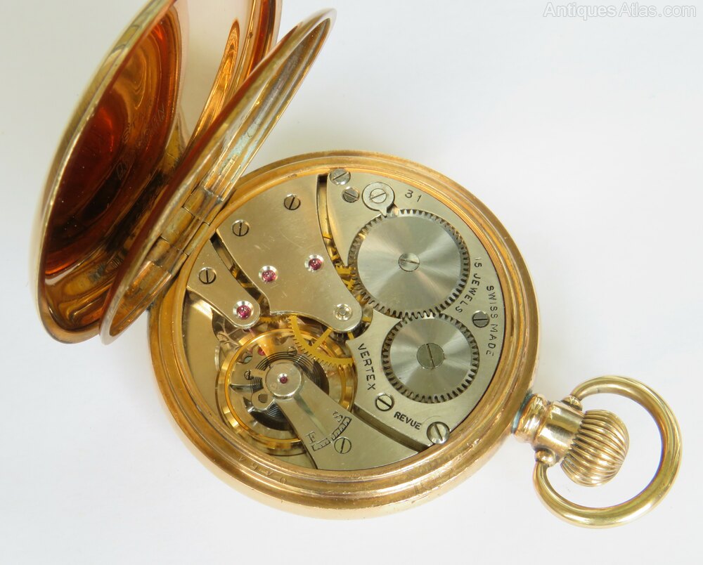 Antiques Atlas - 1940s Vertex Revue Pocket Watch as170a13957