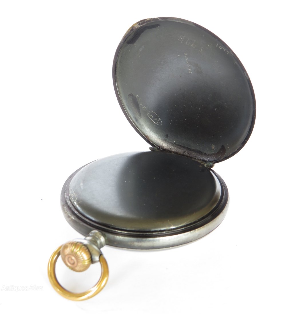 Antiques Atlas - 1940s Gun Metal Pocket Watch By Rotherham & Sons