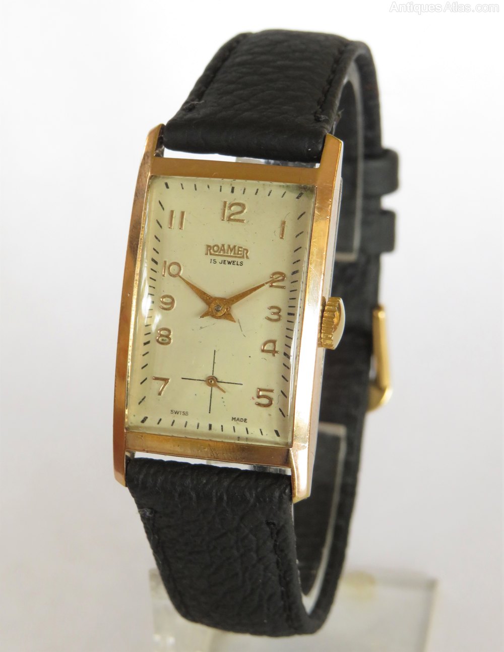 Antiques Atlas - 1940s Mid-size Roamer Wrist Watch