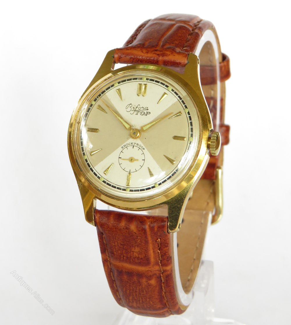 Antiques Atlas - 1950s Bifora Top Wrist Watch as170a11483