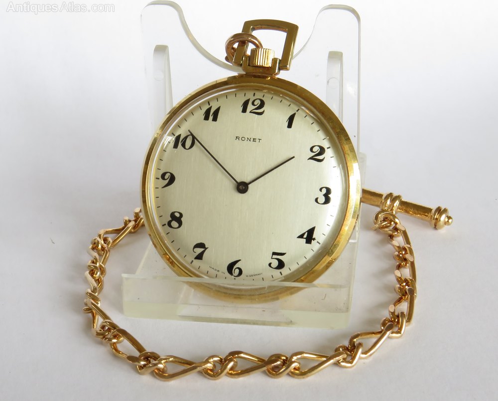 Antiques Atlas - 1960s Ronet Pocket Watch By Rone as170a10936