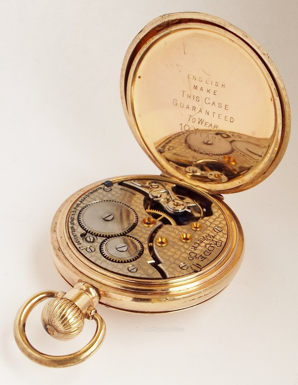 Antiques Atlas - A 1920s Rode Half Hunter Pocket Watch. as170a6096