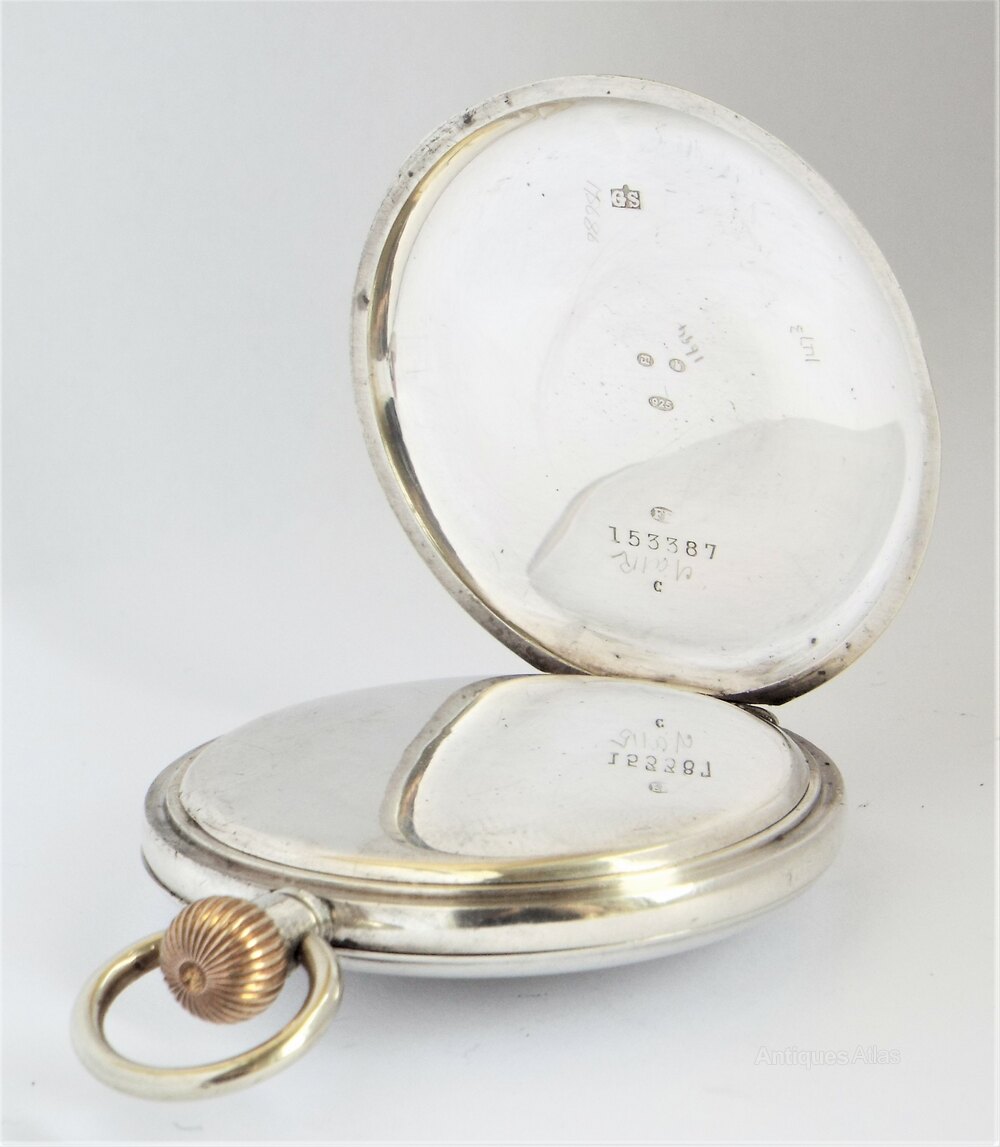 Antiques Atlas - A 1920s Silver Rode Half Hunter Pocket Watch. as170a11777