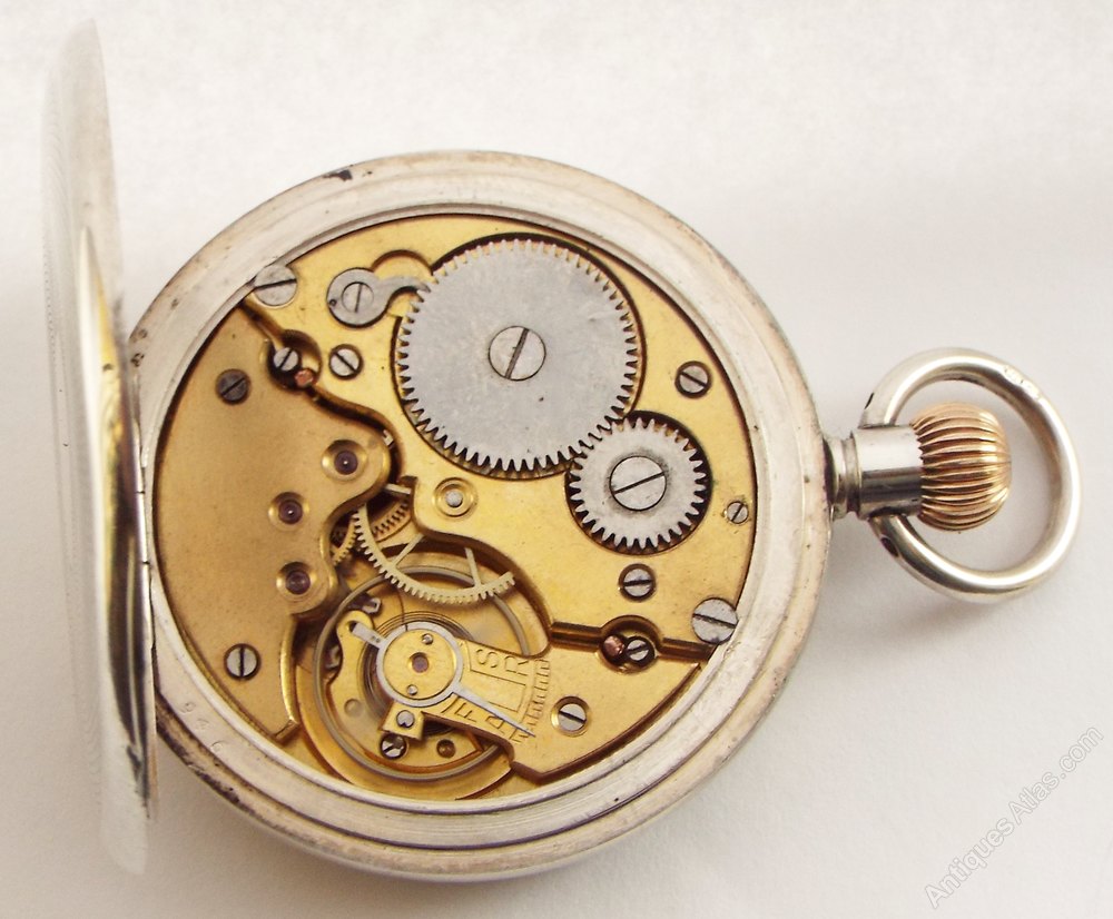Antiques Atlas - A 1920s Silver Stem Winding Pocket Watch.