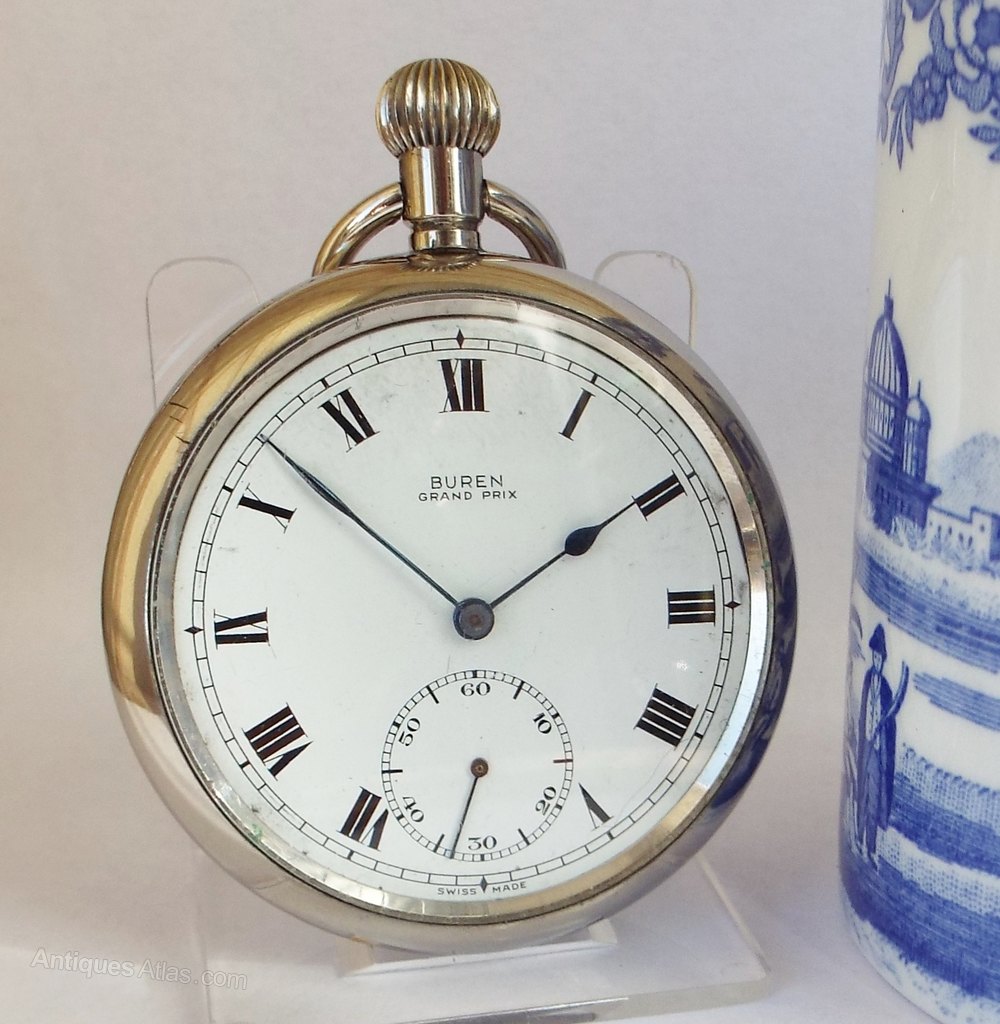 Antiques Atlas - A 1930s Buren Grand Prix Pocket Watch. as170a6438