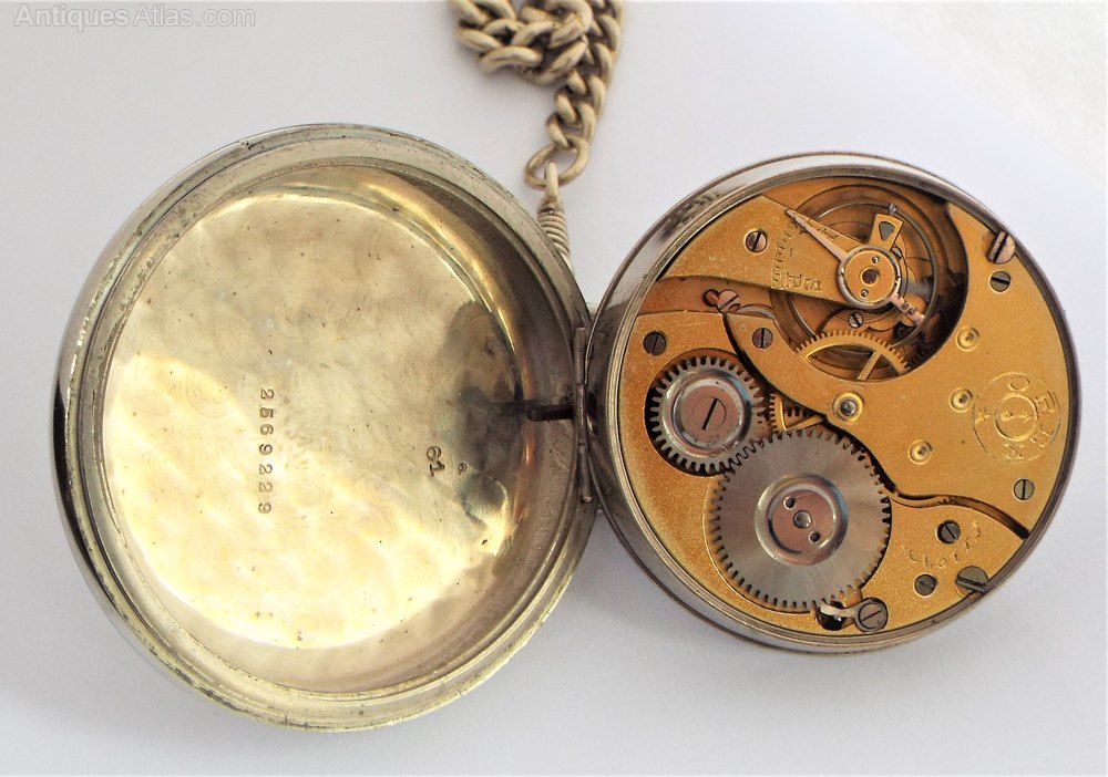 Antiques Atlas - A 1930s Orex Pocket Watch And Chain.