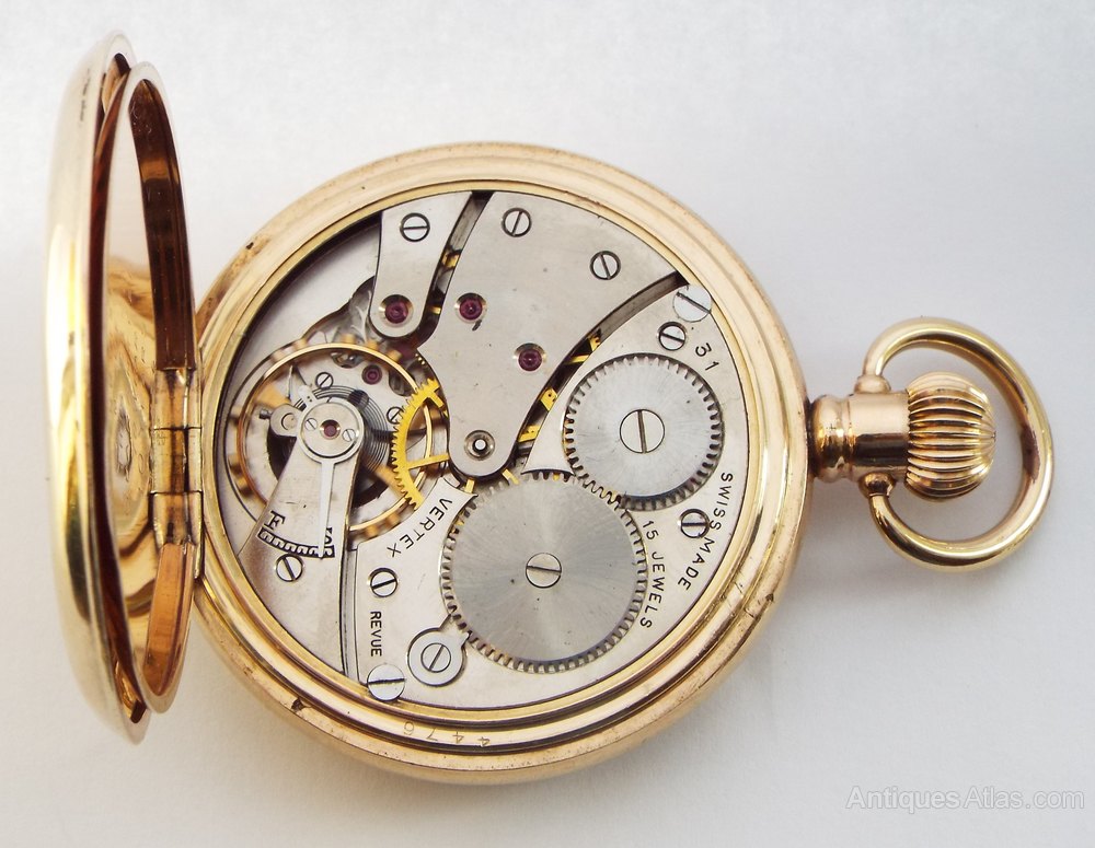 Antiques Atlas - A 1930s Vertex Full Hunter Pocket Watch.