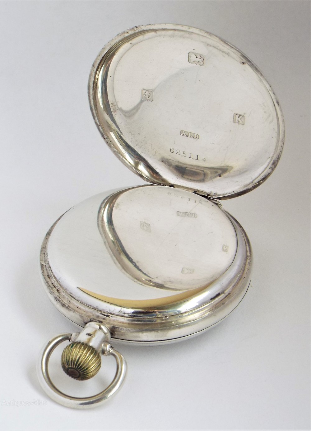 Antiques Atlas - A 1930s Silver H Samuel "Everite" Pocket Watch. as170a8252