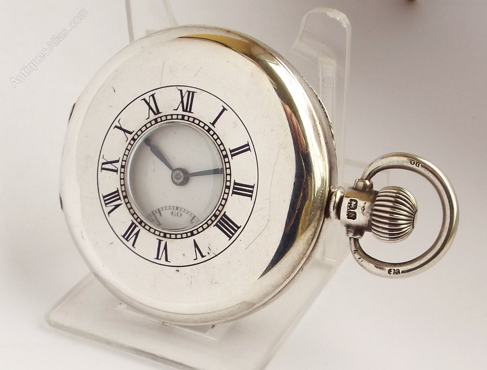 Antiques Atlas - A 1930s Silver Half Hunter Record Pocket Watch.